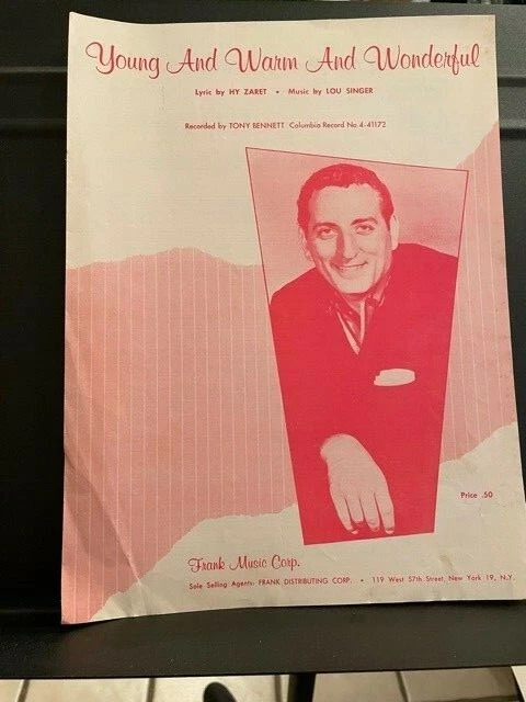 PARTITURA MUSICAL YOUNG and Warm and Wonderful de Tony Bennett de Hy ...