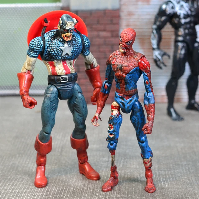 Zombie Hulk Captain America Spider Man Action Figure Toys Doll New 16cm