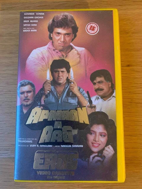 APMAAN KI AAG 1990 VHS Cassette Indian Hindi Bollywood Govinda Sonam £ ...