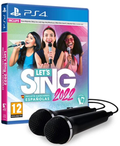 LET'S SING 2022 (incluye Canciones En Español) + 2 Microfonos Sony ...