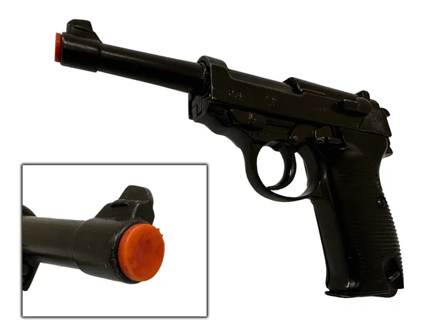 DENIX WWII GERMAN P-38 Prop Replica Semi Automatic Pistol Black Grips £ ...