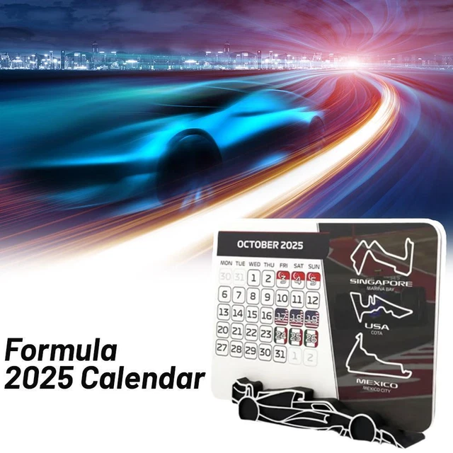 FORMULA RACING CALENDAR - 2025 calendar New year calendar Gift N6R7 £8. ...