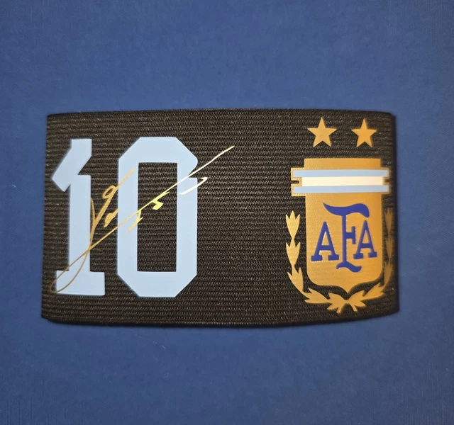 FASCIA CAPITANO ARGENTINA Fan Messi 10 World Cup Qatar 22 Football ...