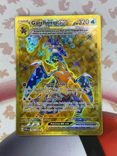 GARCHOMP EX 260/182 English Pokémon TCG Paradox Rift Secret Rare Full ...