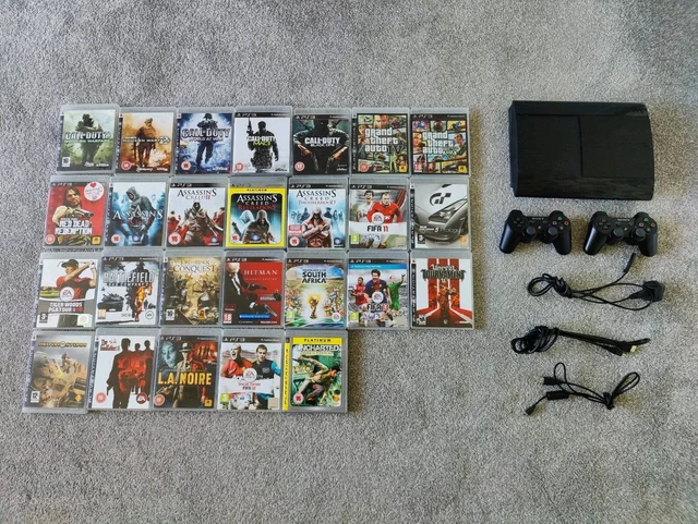 PS3 SUPER SLIM console bundle (26 x Games) £80.00 - PicClick UK
