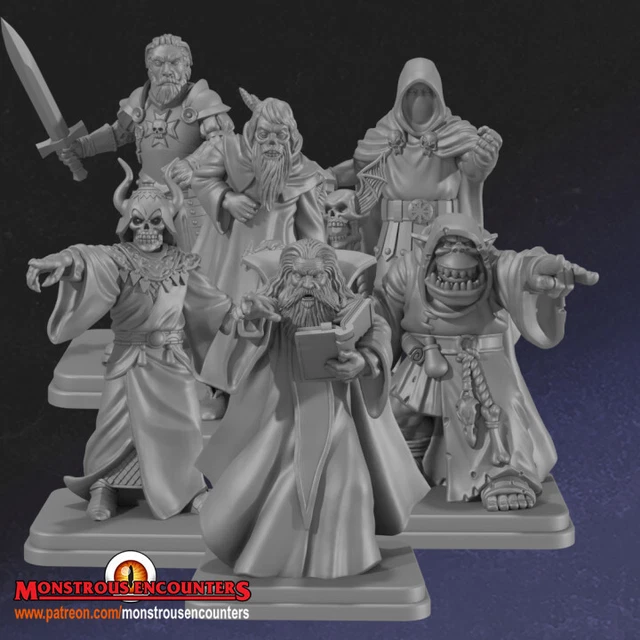 SPECIAL CHARACTERS X12 HeroQuest Balur, Mentor, Witch Lord, Chaos ...
