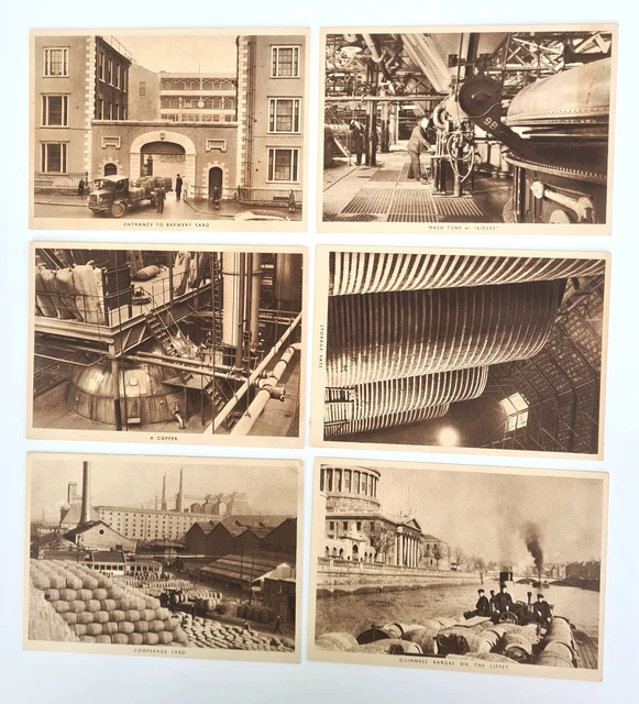 GUINNESS POSTCARD SET of 6, GA1015 Series, c1950s £21.43 - PicClick UK