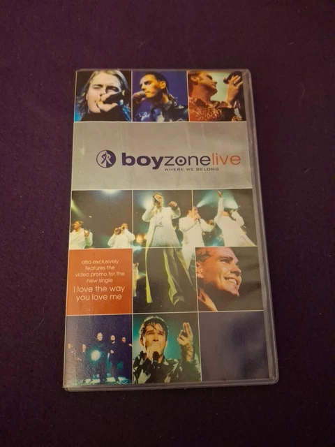 BOYZONE LIVE WHERE We Belong Video VHS £2.80 - PicClick UK