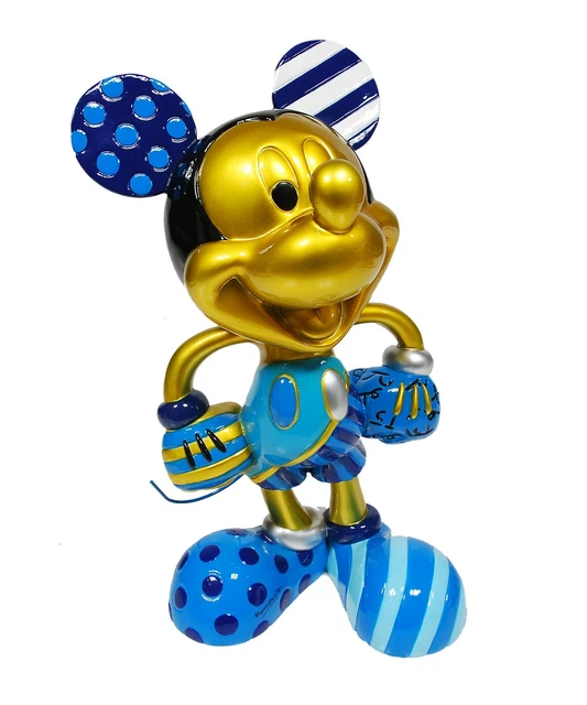 PSL ROMERO BRITTO x Disney Mickey Mouse Gold & Blue 12" Figure Limited ...