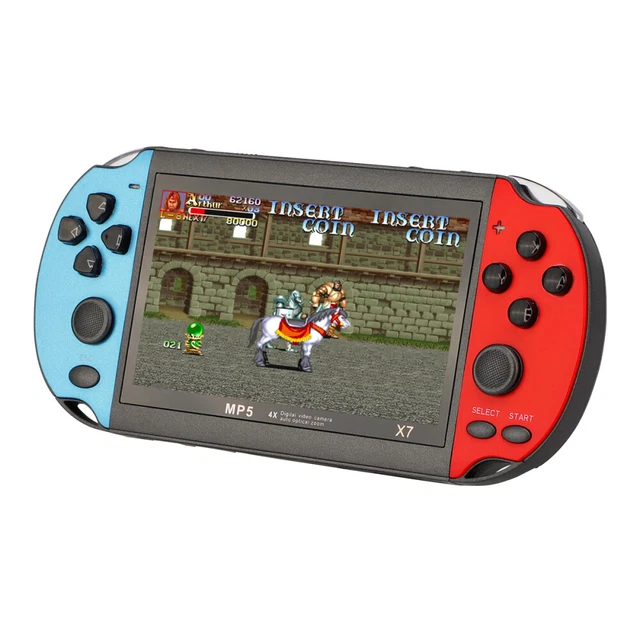 X7 8GB HANDHELD Spielkonsole Spiele MP4 4.3"Kinder Video Retro Game ...