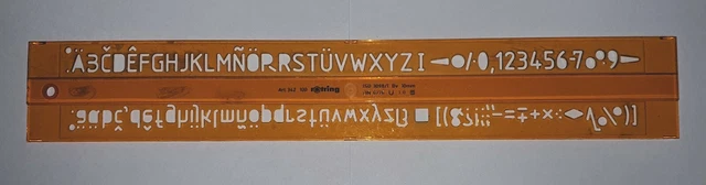 ROTRING 10MM ALPHABET Stencils Templates Lettering Technical drawing ...