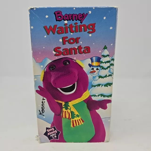 BARNEY HOME VIDEO Waiting For Santa 1992 VHS Tape - Tested £8.75 ...
