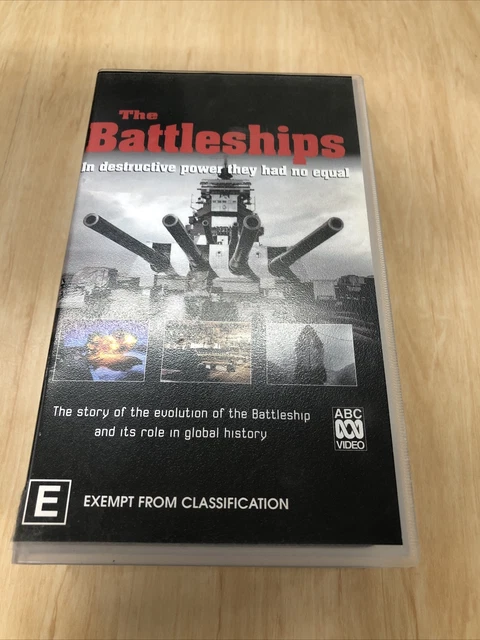 THE BATTLESHIPS PAL VHS In Destructive Power They Had No Equal $15.00 ...
