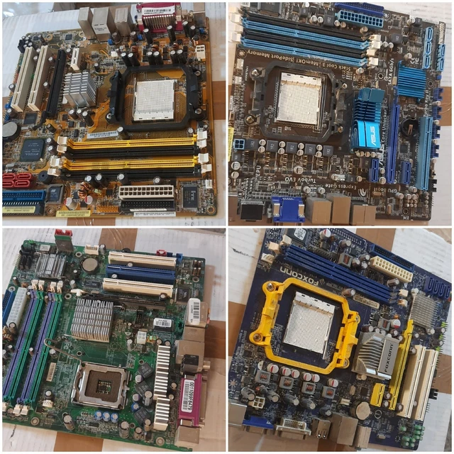 4X MAINBOARD/MOTHERBOARD FOXCONN ASUS Core Unlocker ASUS MSI EUR 30,01 ...