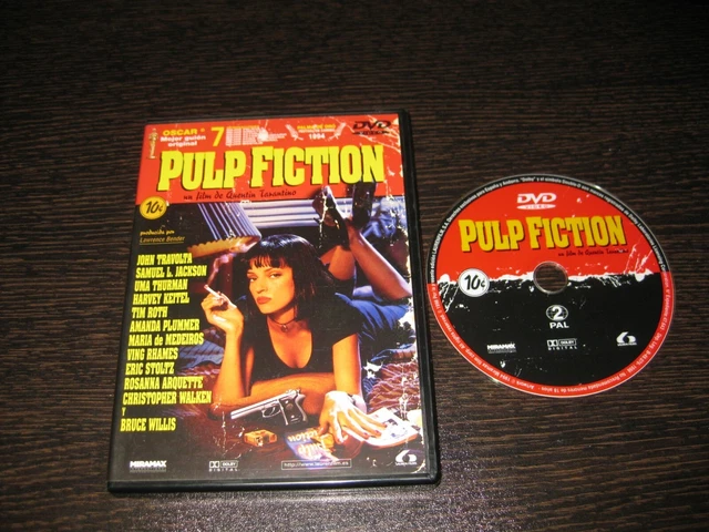 PULP FICTION DVD John Travolta Samuel L. Jackson Uma Thurman Harvey ...