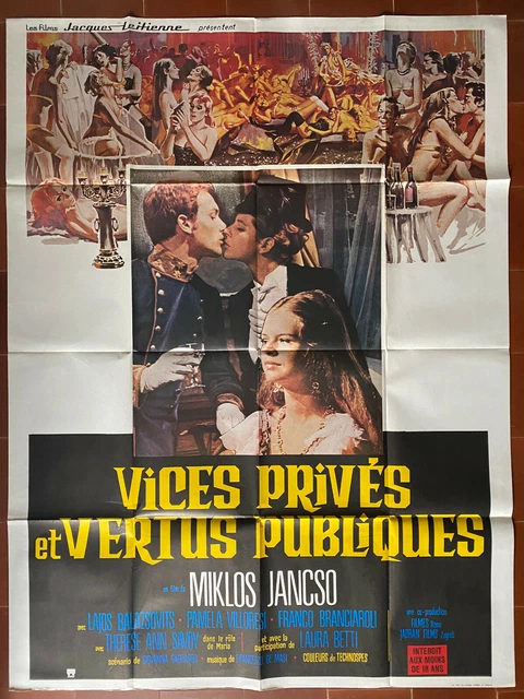PRIVATE VICES AND PUBLIC VIRTUES poster Miklos JANCSO Laura BETTI ...