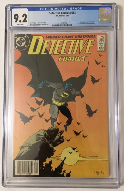 NEWSSTAND 1ST VENTRILOQUIST & Scarface Batman Detective Comics #583 CGC ...