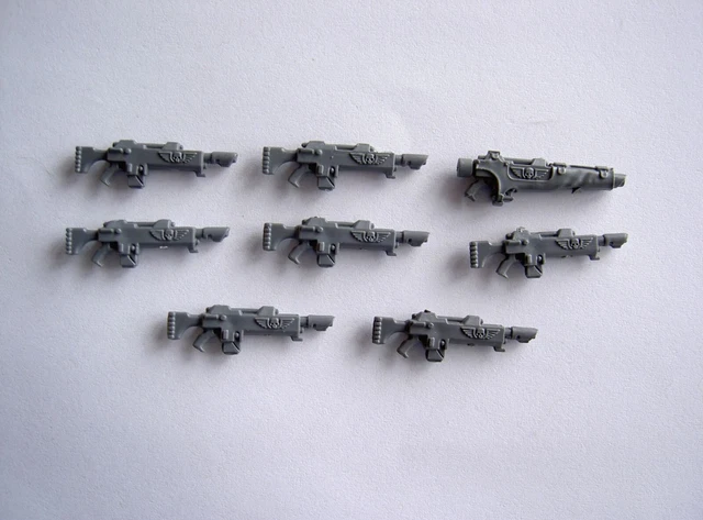 #U082 WARHAMMER 40K Astra Militarum Cadian Las Gun Punte fucile GW EUR ...