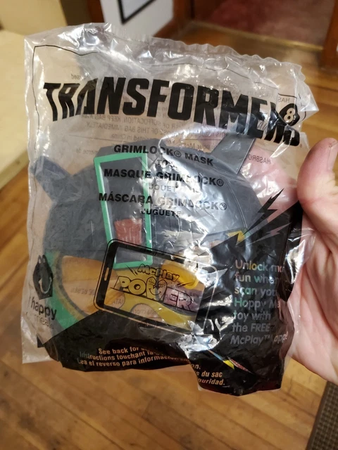 GRIMLOCK MASK - Transformers #8 -McDonald's happy meal toys - 2016 ...