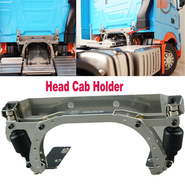 FÜR TAMIYA SCANIA 1/14 RC Truck Auto Body Simulation Metal Head Cab ...