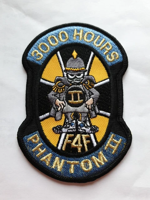 GERMAN AIR FORCE Luftwaffe JG74 3000 Hours F-4F patch 2002 £8.00 ...