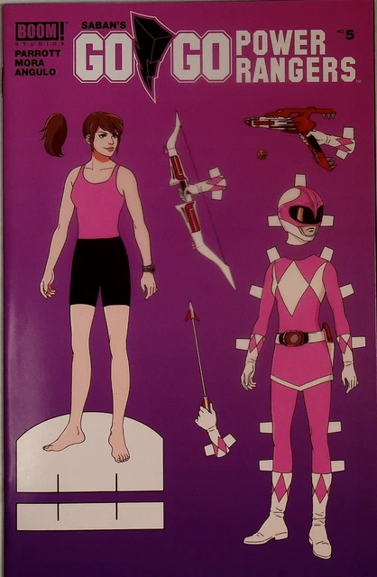 GO GO POWER Rangers #5 Unlocked Paper Doll Variant VF/NM Boom! Studio ...