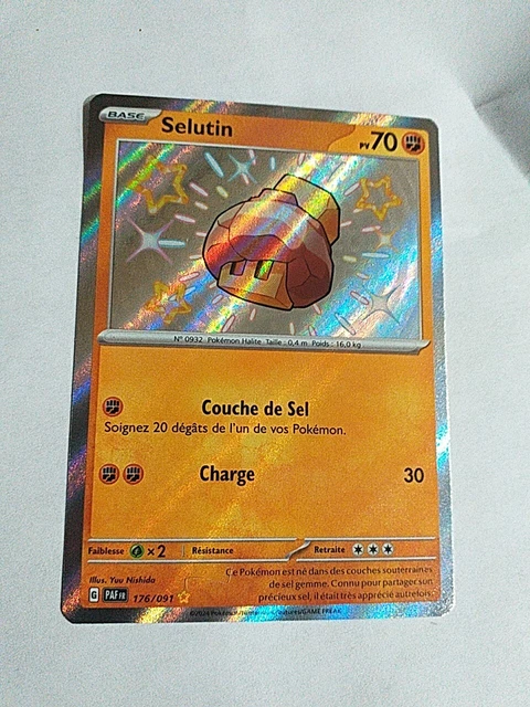 CARTE POKÉMON - Selutin Shiny 176/091 - EV4.5 Destinées à Paldea - Neuf ...
