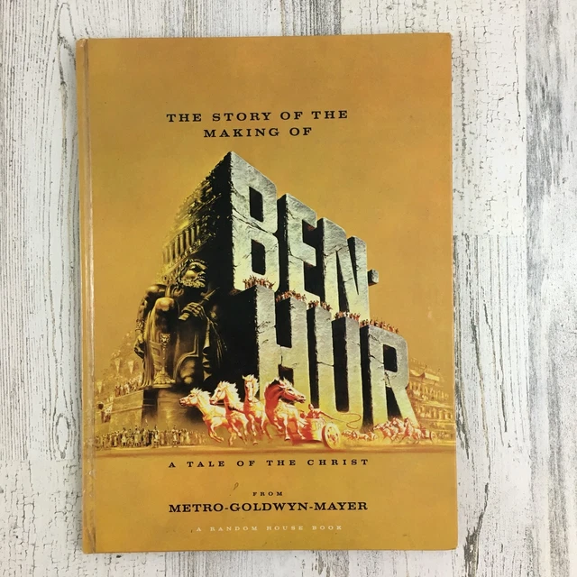 THE STORY OF the Making of Ben Hur MGM 1959 Vtg Movie Book Fold Out ...