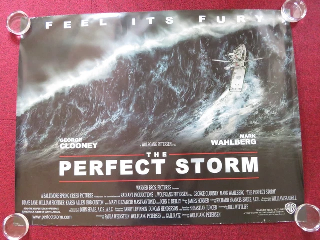 THE PERFECT STORM Uk Quad Rolled Poster George Clooney Mark Wahlberg ...