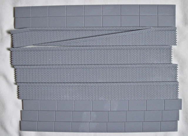 O GAUGE PLATFORM Edging Facing Kit BRICK 4FT PLATFORM edge and coping ...