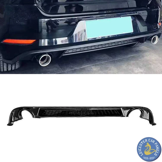 VW GOLF GTI MK7.5 Rear Diffuser Spoiler Dual Exhaust Gloss Black 2017 ...