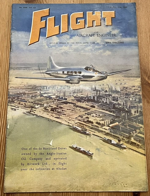 VTG 1949 LOT of 6 Flight & Aircraft Engineer Magazines British Royal ...