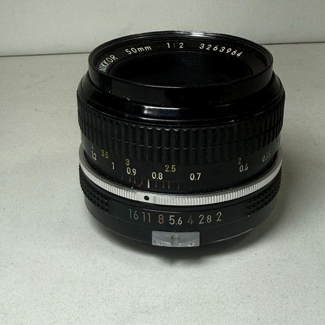 NIKON AI NIKKOR 50mm F/2.0 MF Manual Standard Prime Lens From JAPAN ...