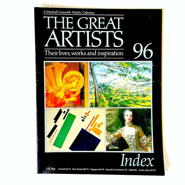 THE GREAT ARTISTS by Marshall Cavendish - Magazine Issue #96 Index ...