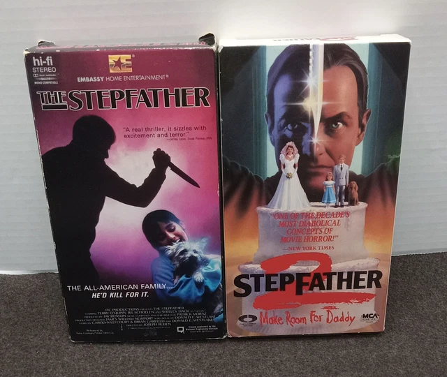 THE STEPFATHER VHS Lot 1 2 Make Room For Daddy Horror Slasher Movie 80 ...