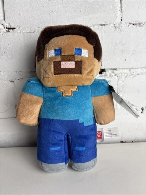 MATTEL MINECRAFT STEVE 20cm Plush Toy Officially licensed Steve plush ...