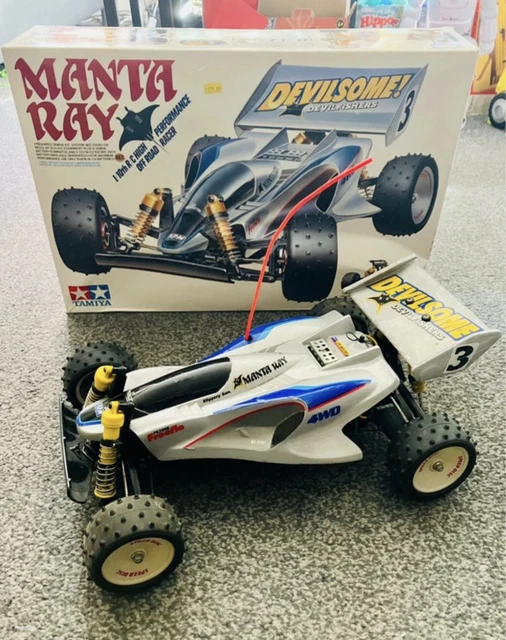 ORIGINAL 1990 TAMIYA Manta Ray 1/10 RC 4x4 Off Road Racer £150.00 ...