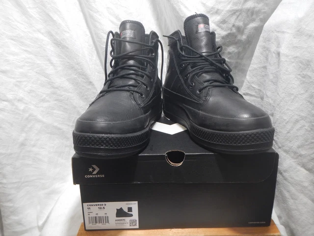 CONVERSE CHUCK TAYLOR All Star Waterproof Triple Black Boots,SZ 11.0 £ ...