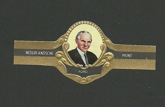 HENRY FORD INVENTOR #33 Vintage 1965 Dutch Cigar Band $11.95 - PicClick CA