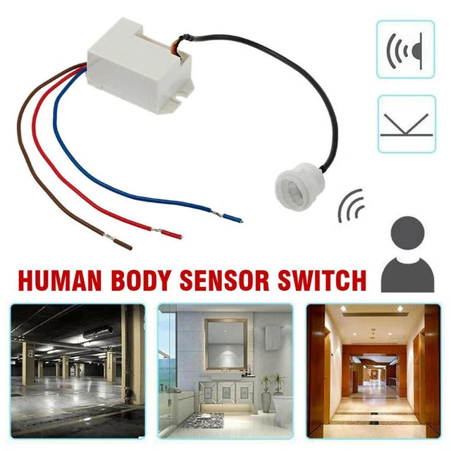 360 DEGREE RECESSED PIR Sensor Detector Ceiling Occupancy Motion Lights ...