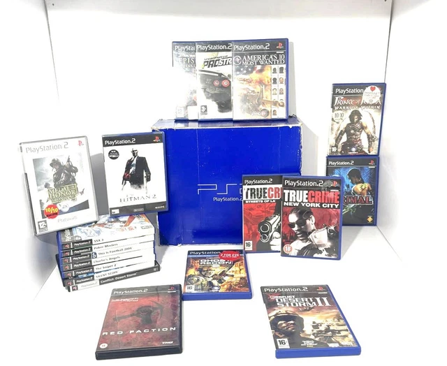 SONY BOXED PS2 Console Bundle & 19 Top Games Scph-39003 Need For Speed ...