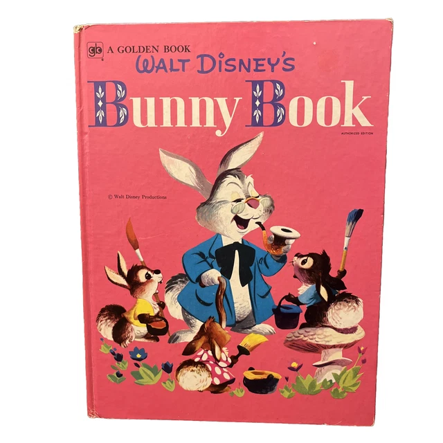 WALT DISNEY'S BUNNY BOOK (A Big Golden Book) Jane Werner 1951 HC ...