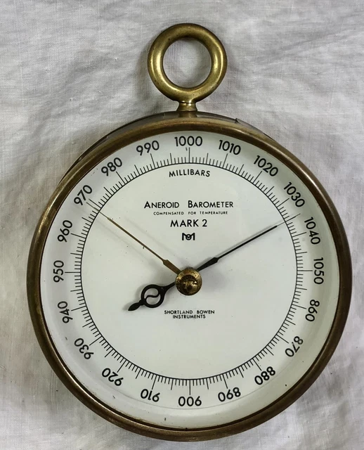 VINTAGE MK2 BARREL Barometer, RAF, Military Meteorology Office ...