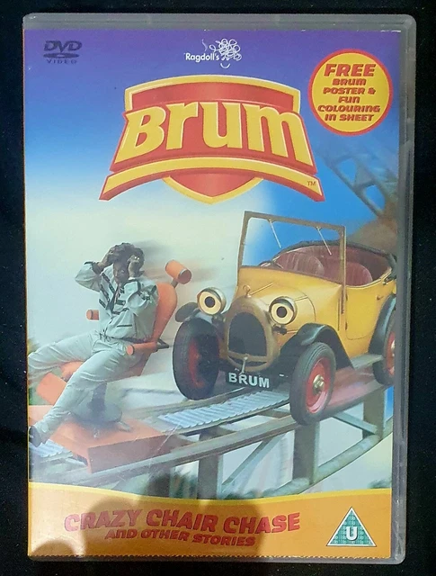 BRUM CRAZY CHAIR Chase & Other Stories complete insert colouring sheet ...