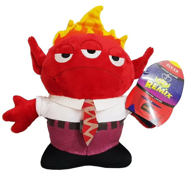 DISNEY STORE ALIEN Remix Anger Plush Soft Toy Inside Out Pixar Story ...