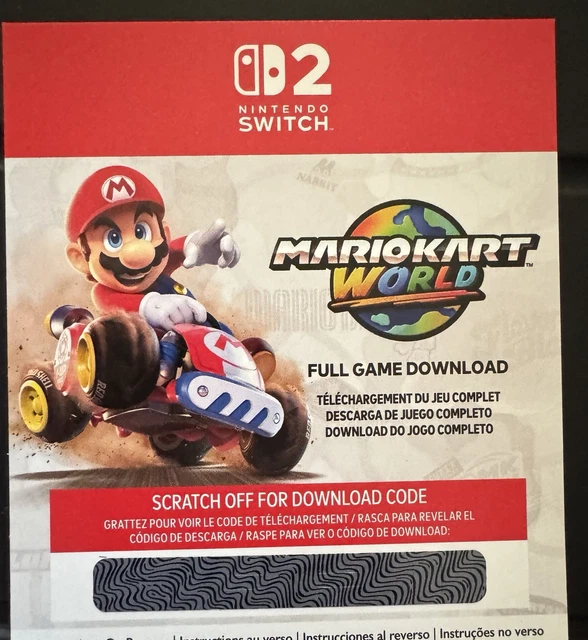 MARIO KART WORLD Nintendo Switch 2 Digital Version Only $95.87 ...