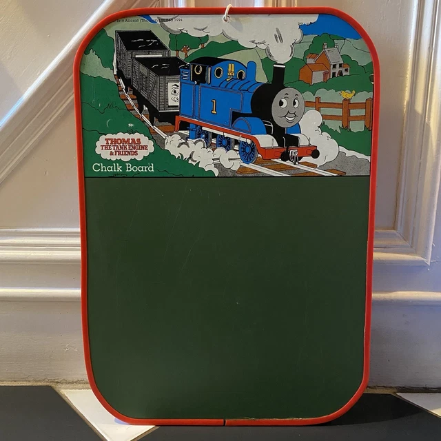VINTAGE THOMAS THE Tank Engine Chalk Board 1994 Kids Room Retro Train £ ...