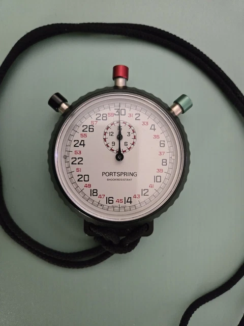 VINTAGE PORTSPRING MACHANICAL Wind Stopwatch Used Good Working Condition £38.33 - PicClick UK