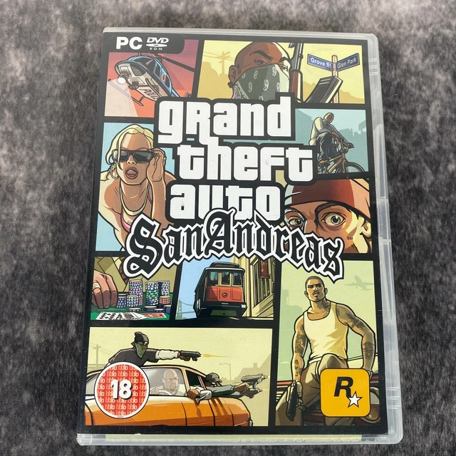 GRAND THEFT AUTO San Andreas PC Game Complete + Map DVD-Rom GTA ...