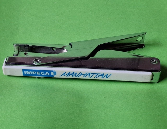 ANCIENNE AGRAFEUSE IMPEGA Manhattan - 8/4 - Chromé EUR 3,00 - PicClick FR